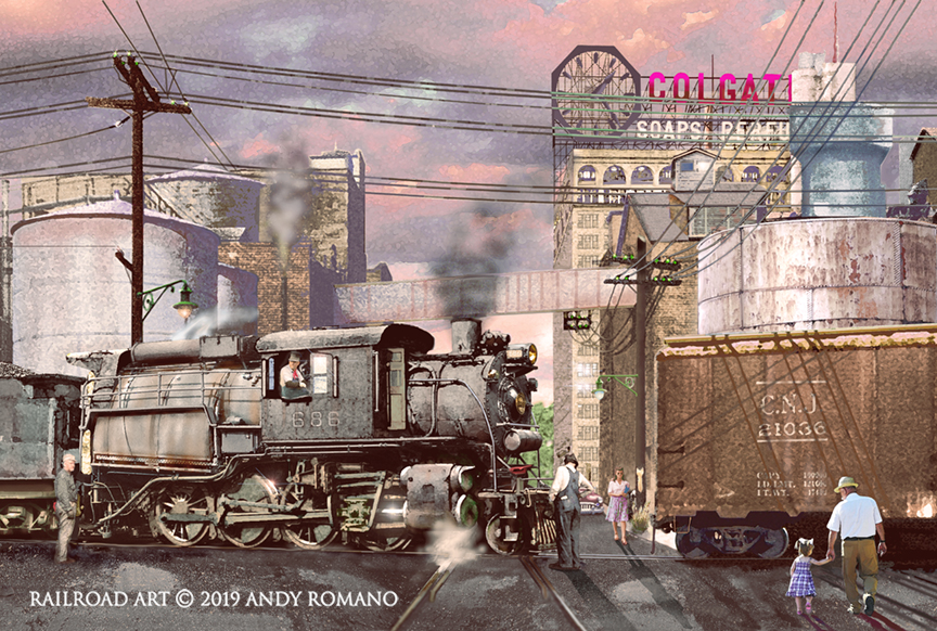 ANDY'S TRAIN ART PAGE